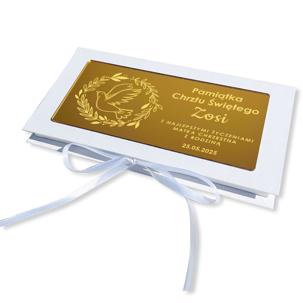 Pudełko na Pieniądze Chrzest - Prezent na Chrzest Święty dla Chłopca Dziewczynki Pamiątka Chrztu ...